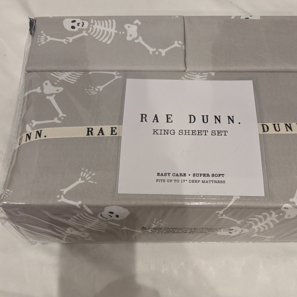 Rae Dunn | Bedding | King Sheets Skeletons | Poshmark
